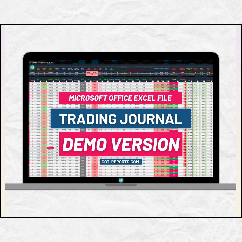 TRADING JOURNAL SPREADSHEET DEMO